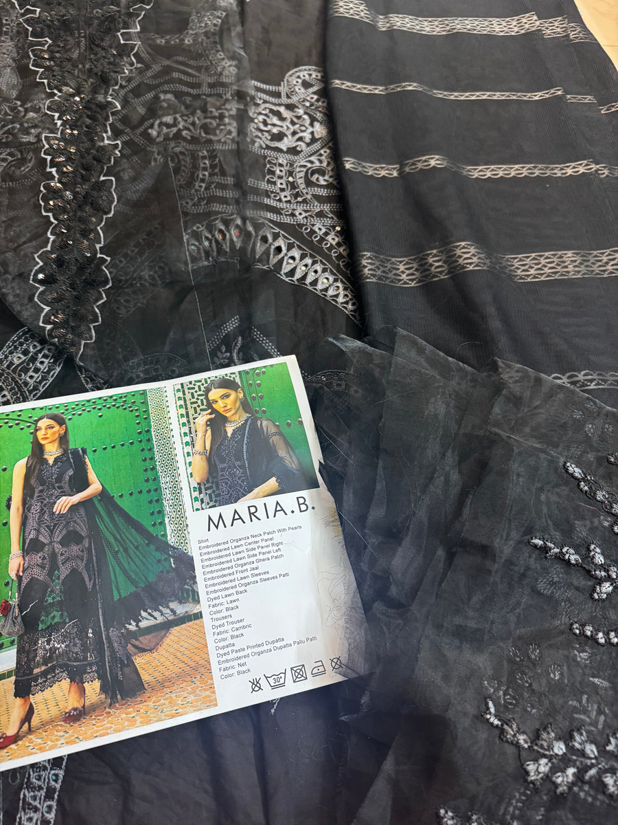 Maria B black premium lawn 2025