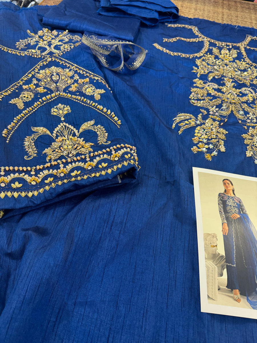 Khaka blue wedding edition